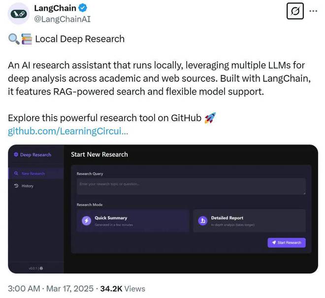 本地也能运行Deep Research!支持arXiv平台，兼容PDF、Markdown等知识社区 zszhan.cn zszhan.com